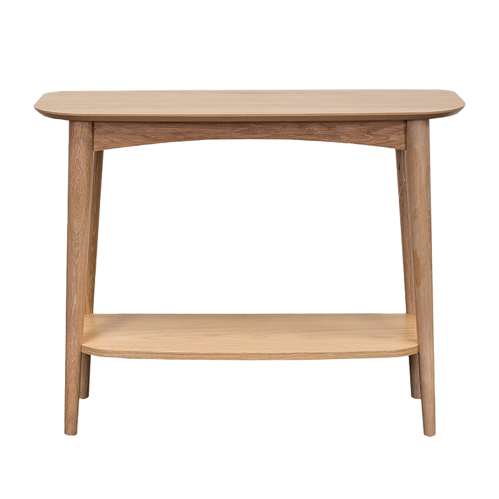 Scandi console table with shelf – green with envy nz