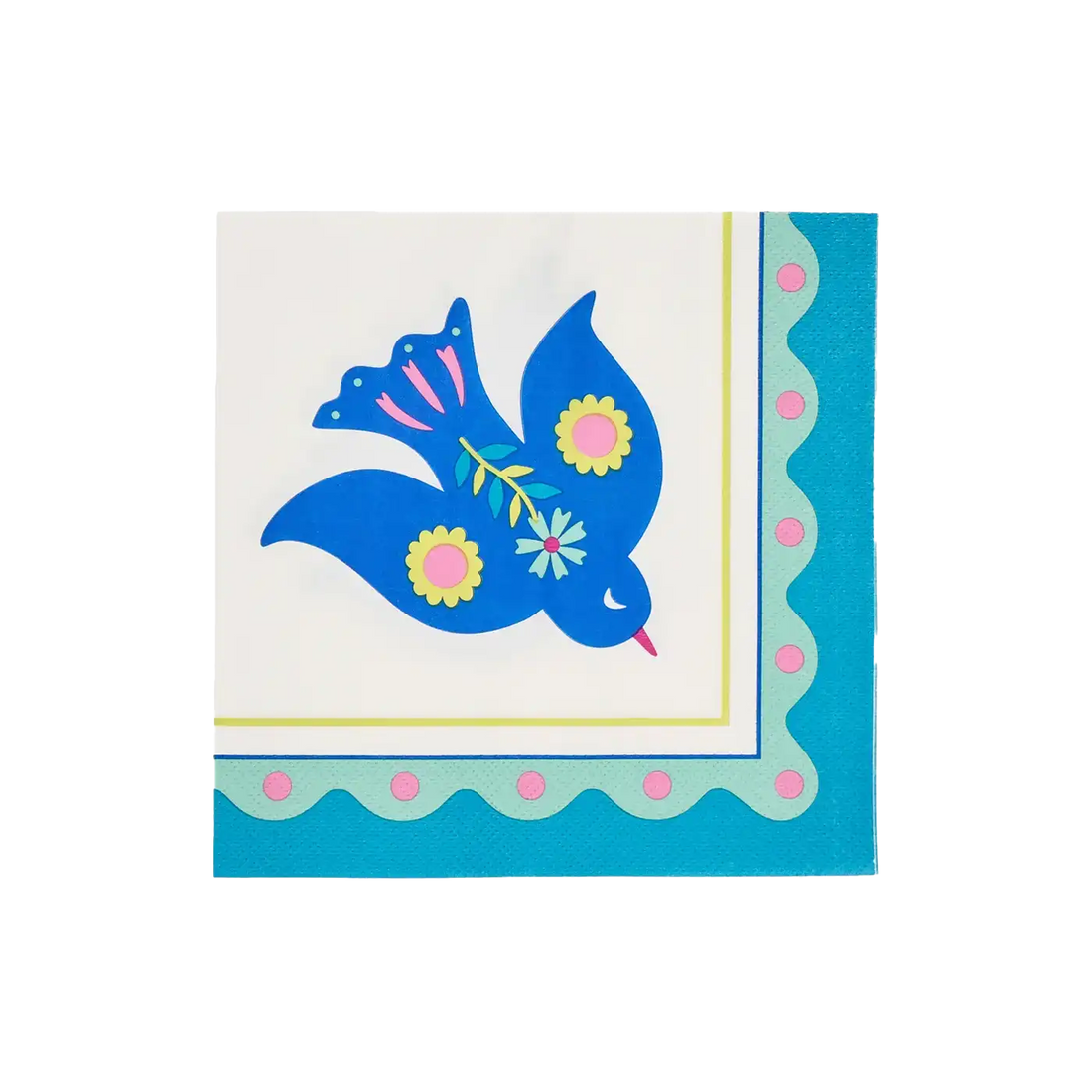 Fiesta bird cocktail paper napkins – green with envy nz