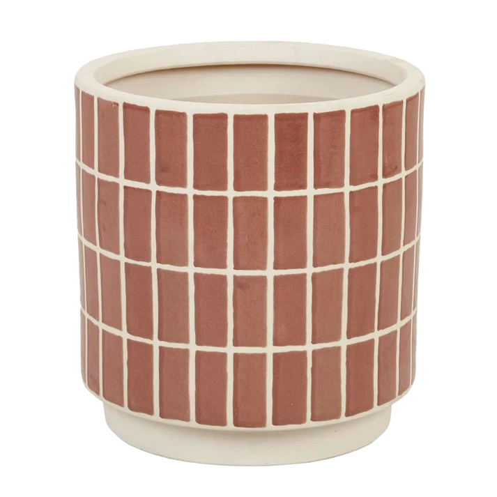 Hanson Alo planter cocoa 45cm – green with envy nz