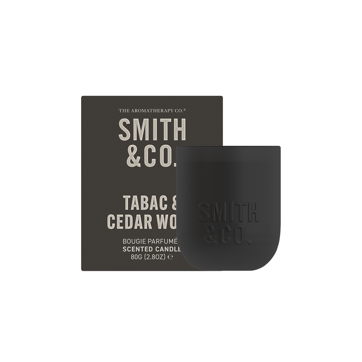 Smith & Co mini candle tabac & cedarwood 80g – green with envy nz