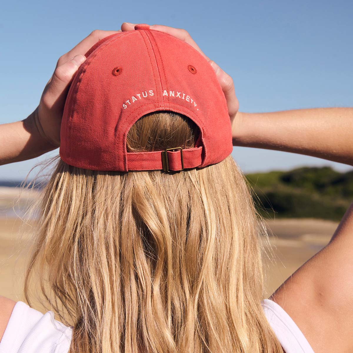 Status Anxiety under the sun cap watermelon – green with envy nz