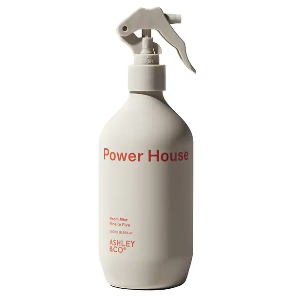 Ashley & Co power house room spray Nine to Five – green with envy nz