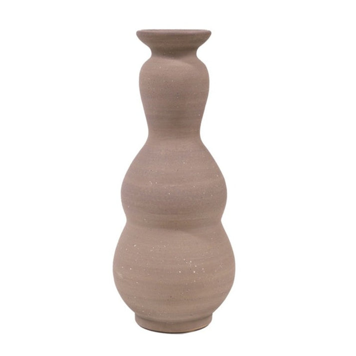 Viola ceramic vase taupe 45cm – green with envy nz